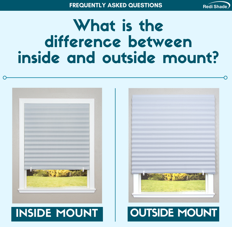 FAQ: What is the Difference Between Inside and Outside Mount? – Redi Shade