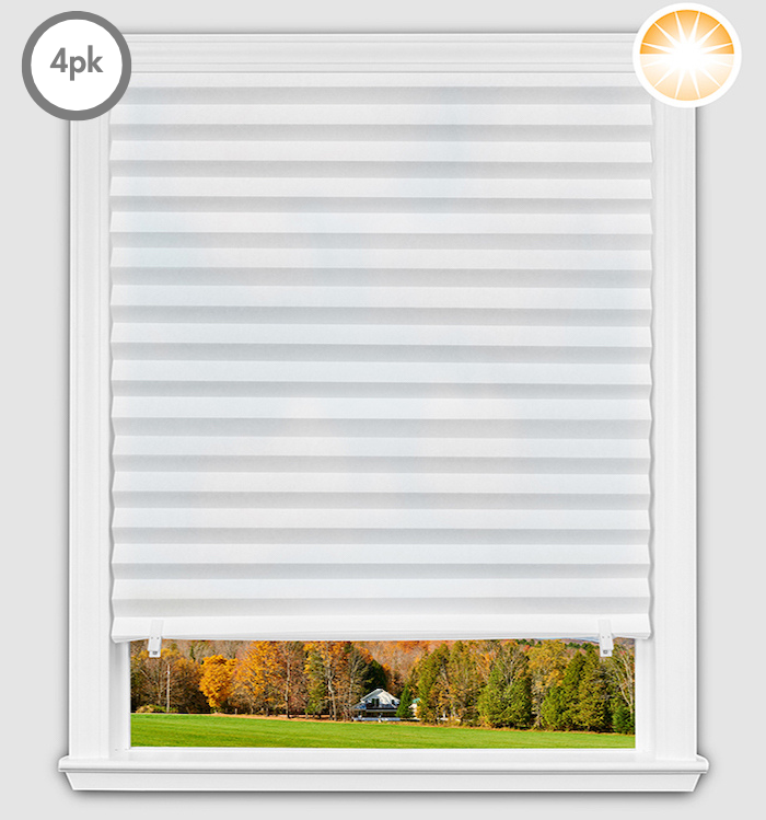 Original Light Filtering Window Shade White | No Tools Installation ...